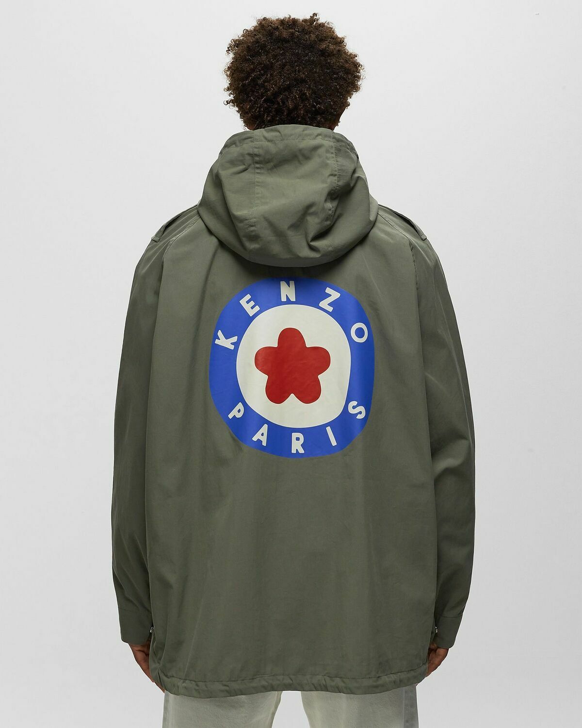 Kenzo Target Batwing Windbreaker Green Windbreaker Kenzo