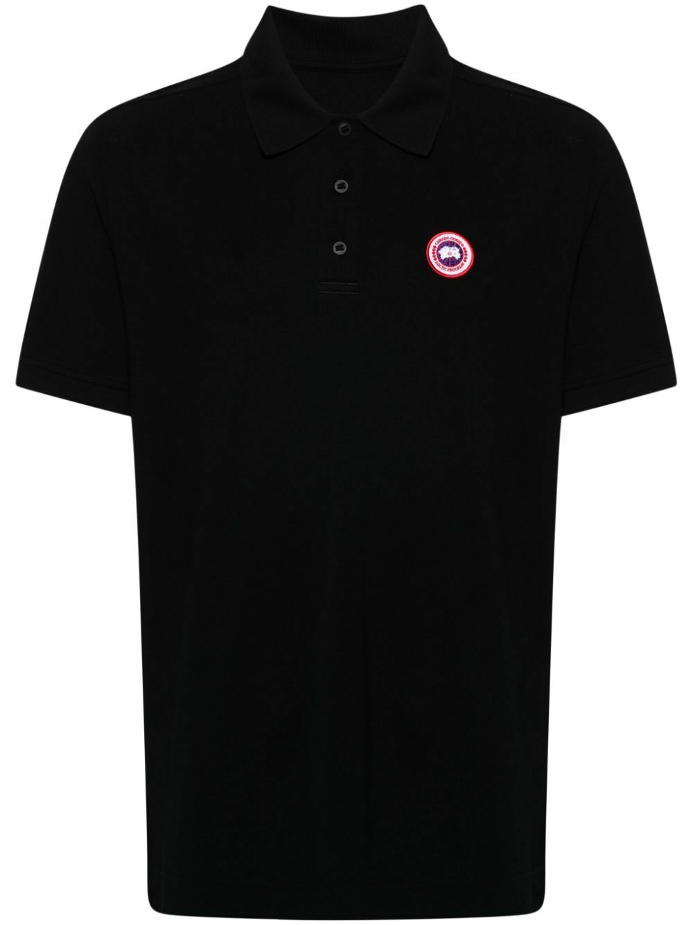 Canada Goose Black Beckley Cotton Polo Shirt Canada Goose