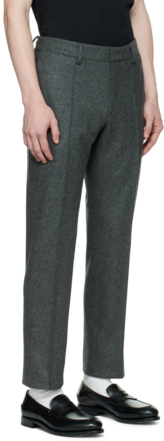 Dunhill Gray Pleated Trousers Dunhill