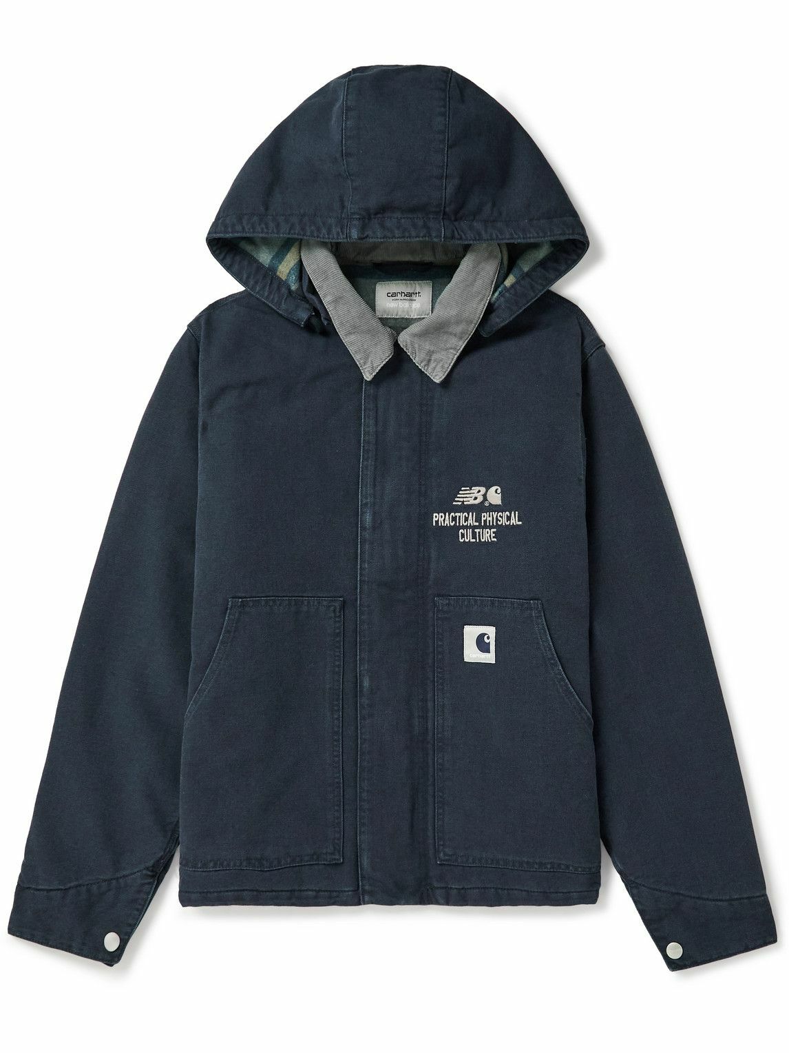 Carhartt WIP - New Balance Sculpture Centre Cotton-Canvas Jacket - Blue ...
