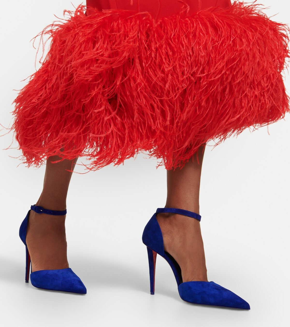 Christian Louboutin Astrida Bride 100 suede pumps Christian Louboutin