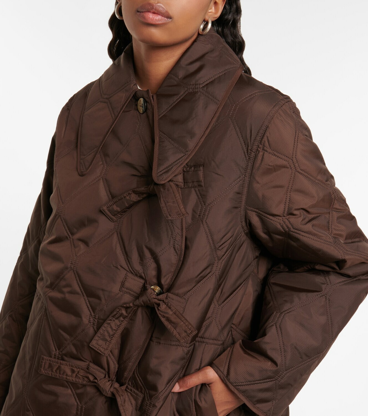 Ganni - Quilted ripstop jacket GANNI