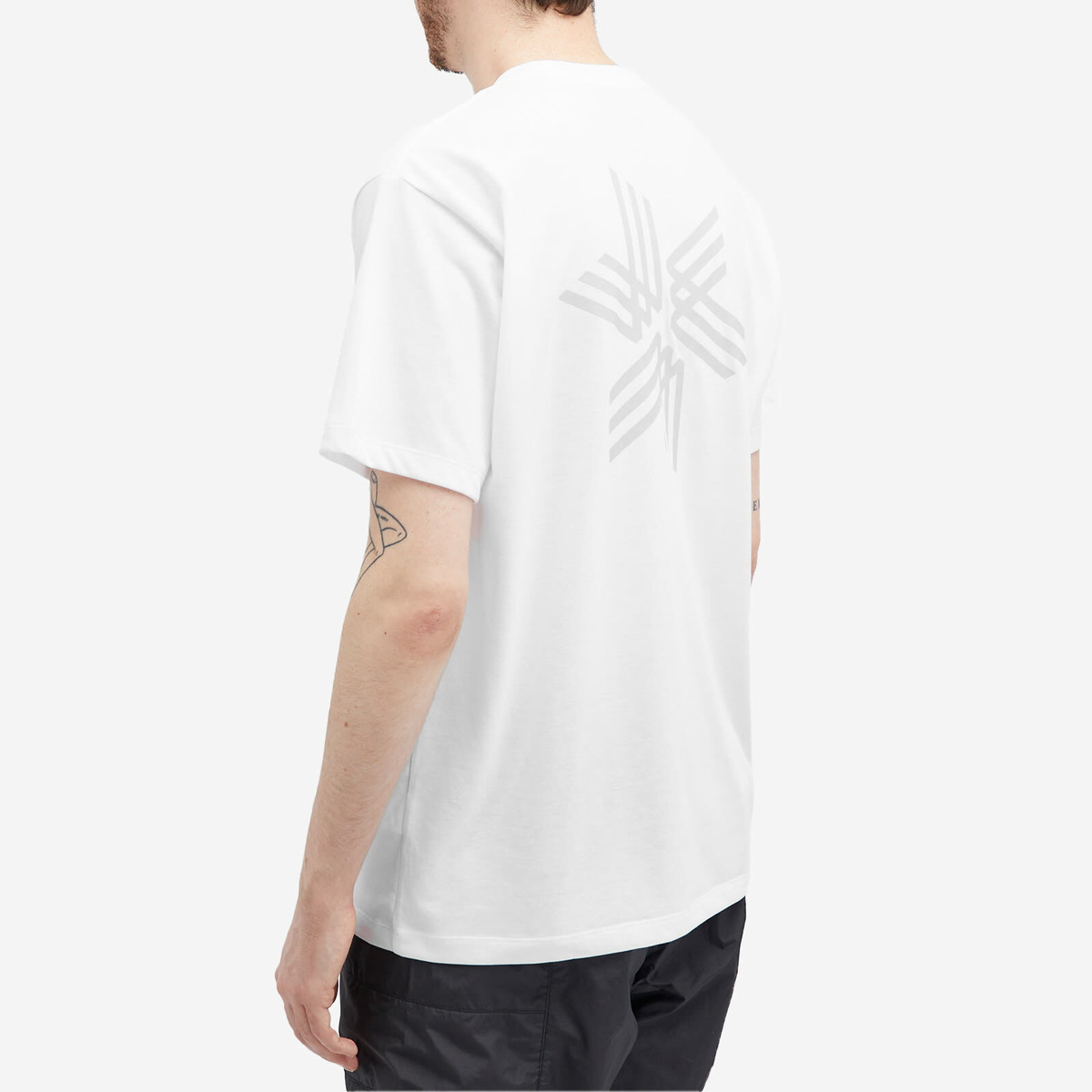Goldwin Men's Big Logo Print T-shirt in White Goldwin