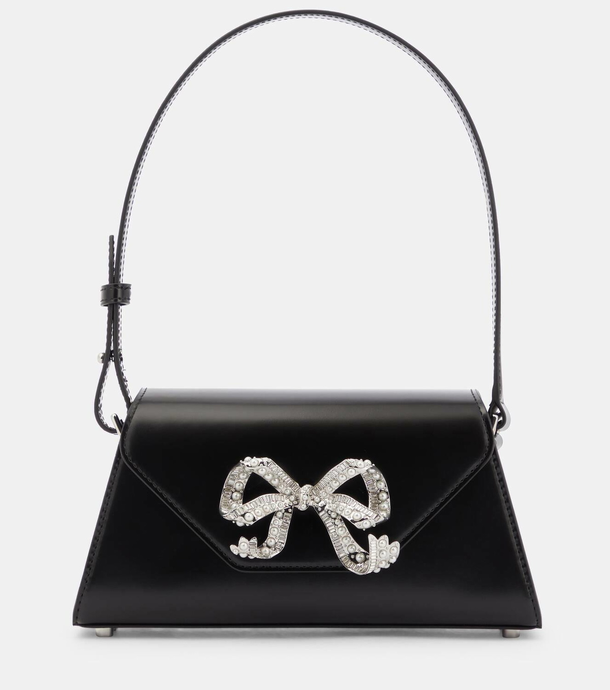 Self-Portrait Bow Mini leather shoulder bag Self-Portrait