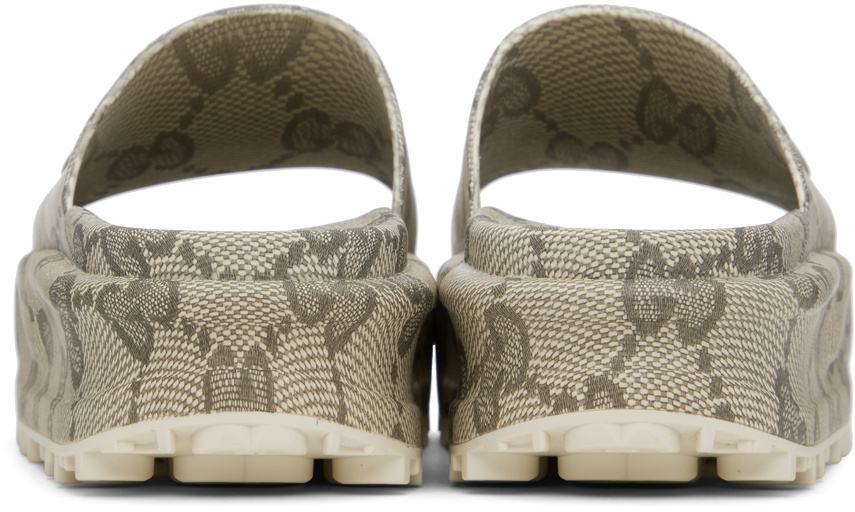 Gucci Beige Interlocking G Slides Gucci