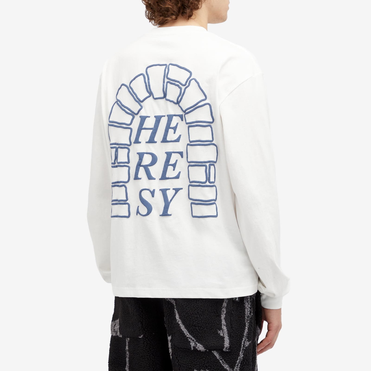Heresy Men's Arch Logo Long Sleeve T-Shirt in Ecru Heresy
