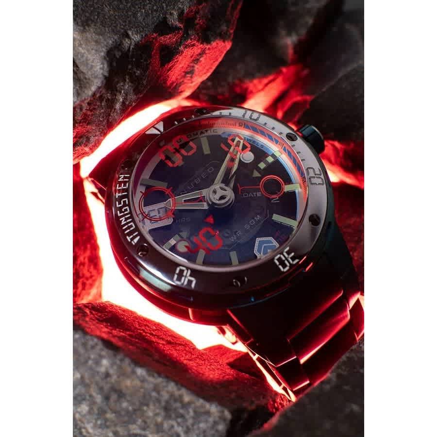 Nubeo Mariner 9 Black Dial Mens Watch NB-6090-44 Nubeo