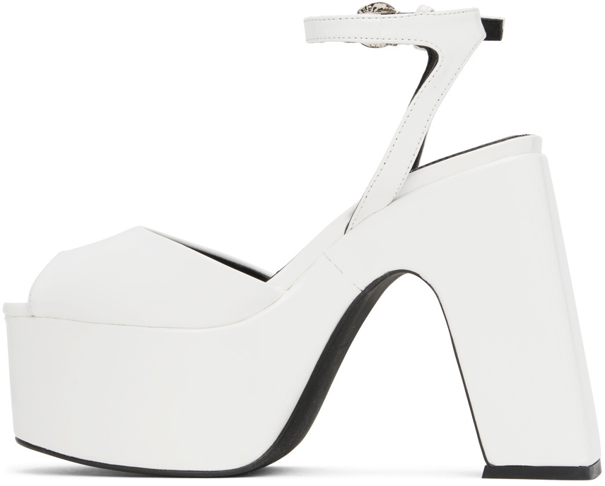 Coperni White Bridge Platform Sandals Coperni