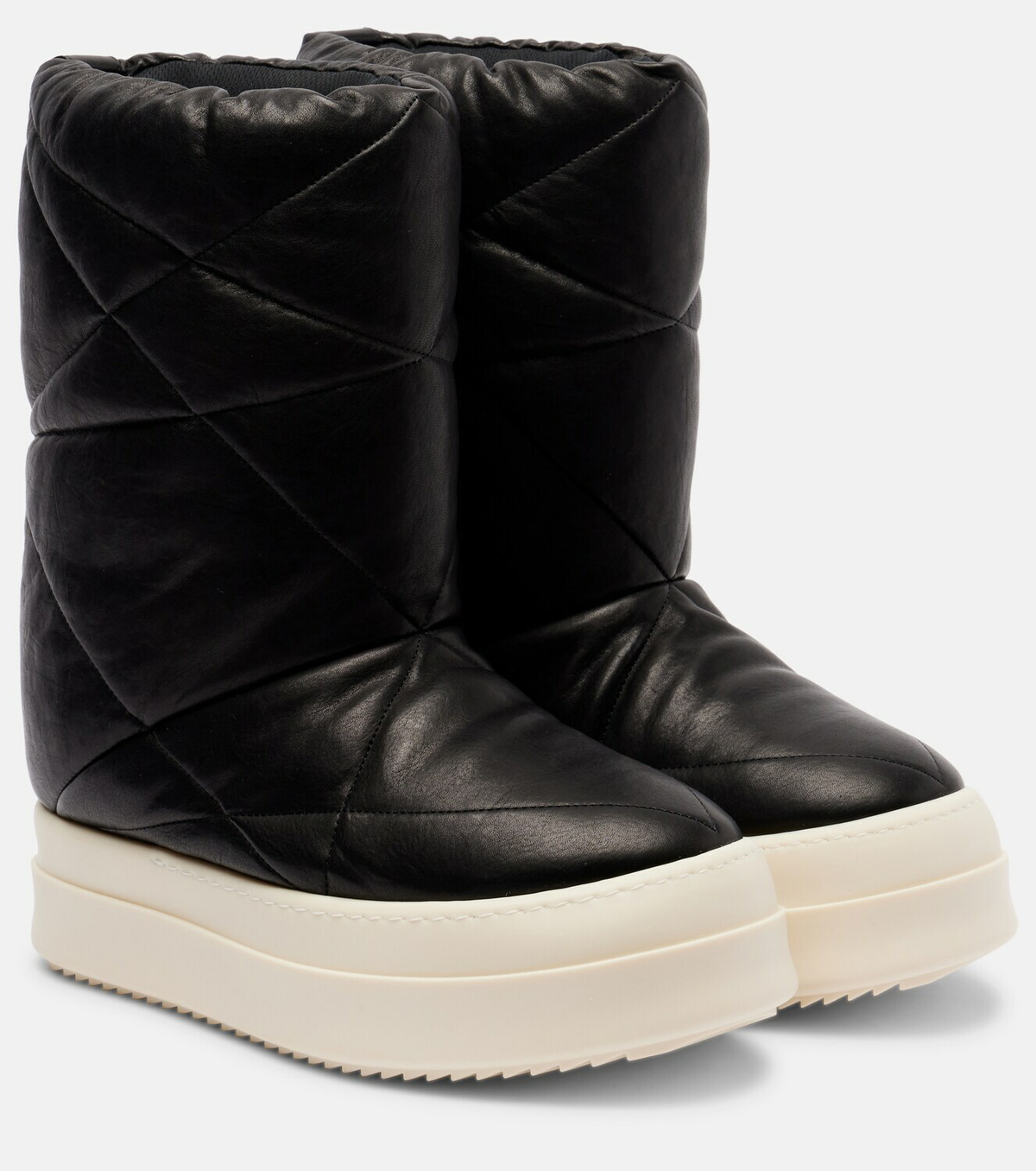 Rick Owens Mega Bumper Lunar leather boots Rick Owens