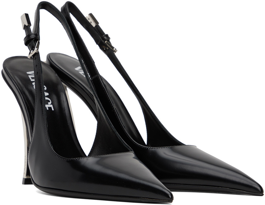 Versace Black Pin-Point Heels Versace