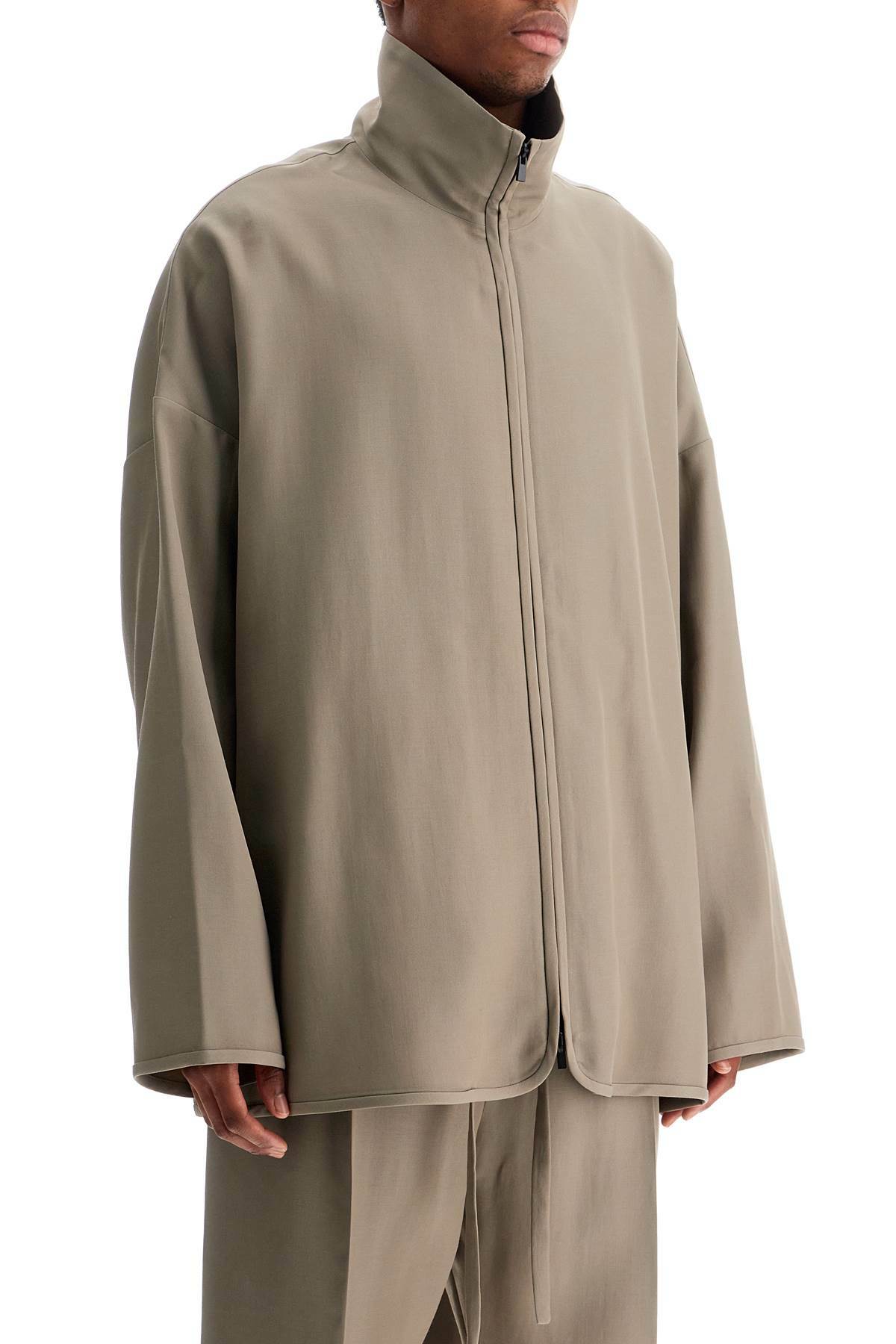 FEAR OF GOD dusty beige wool jacket with high collar Beige Fear Of God