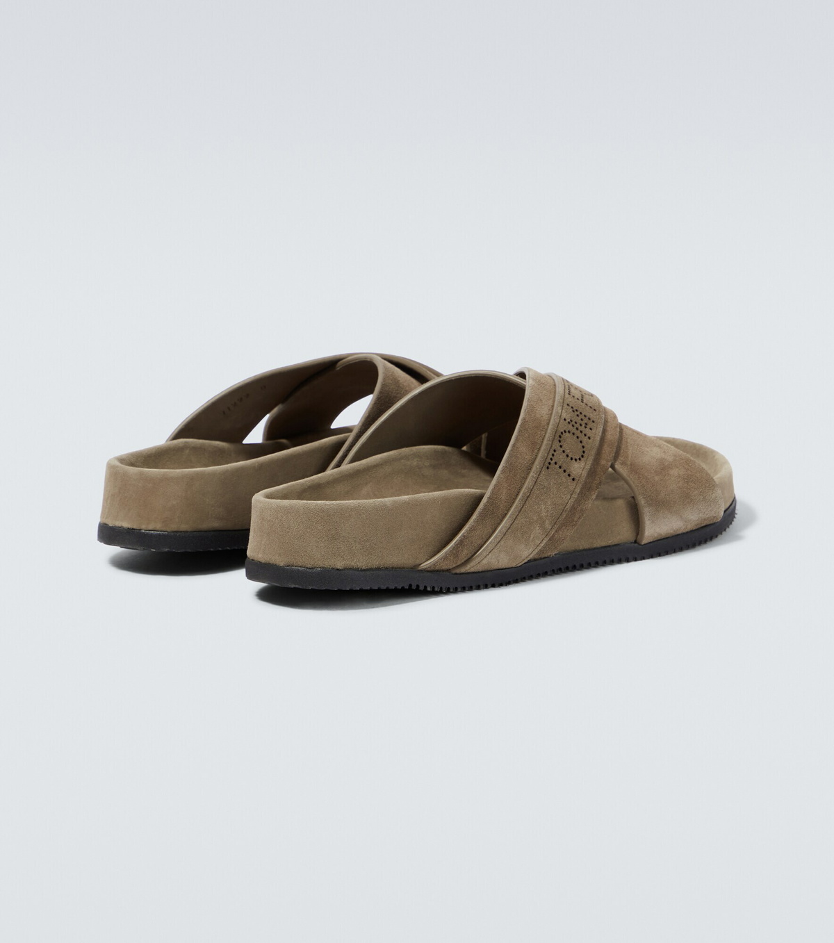 Tom Ford - Logo suede slides TOM FORD