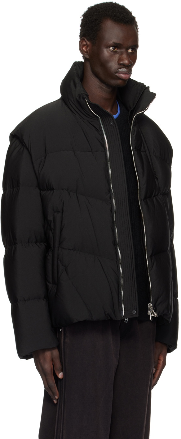 Solid Homme Black Detachable Sleeves Jacket Solid Homme