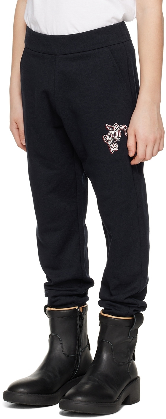 Moncler Enfant Kids Navy Embroidered Tracksuit Moncler Enfant