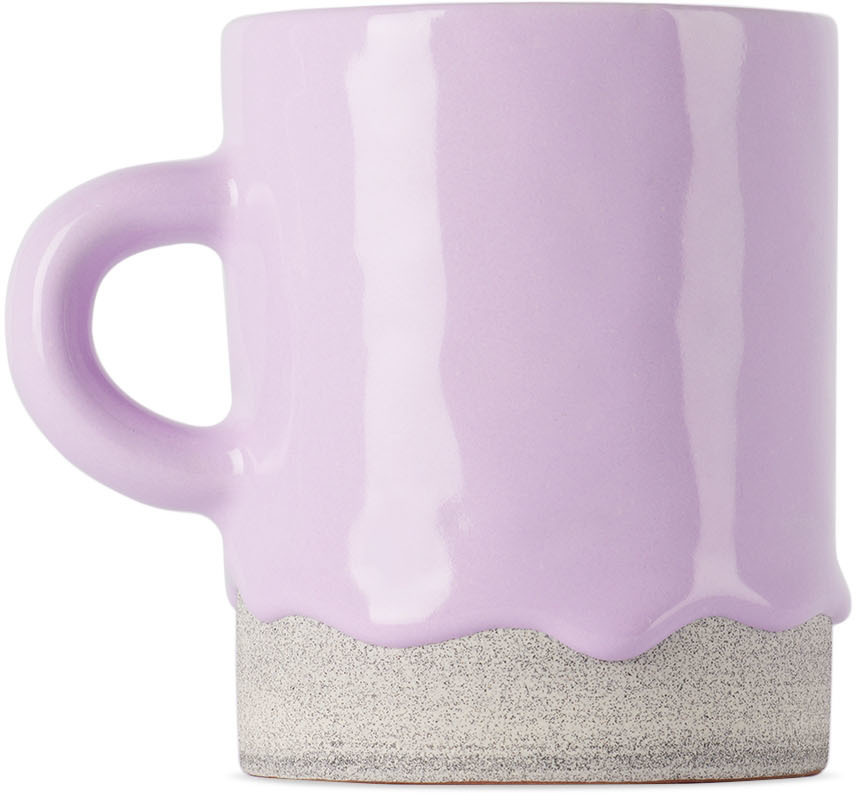 Drippy Pots Purple Cylinder Mug