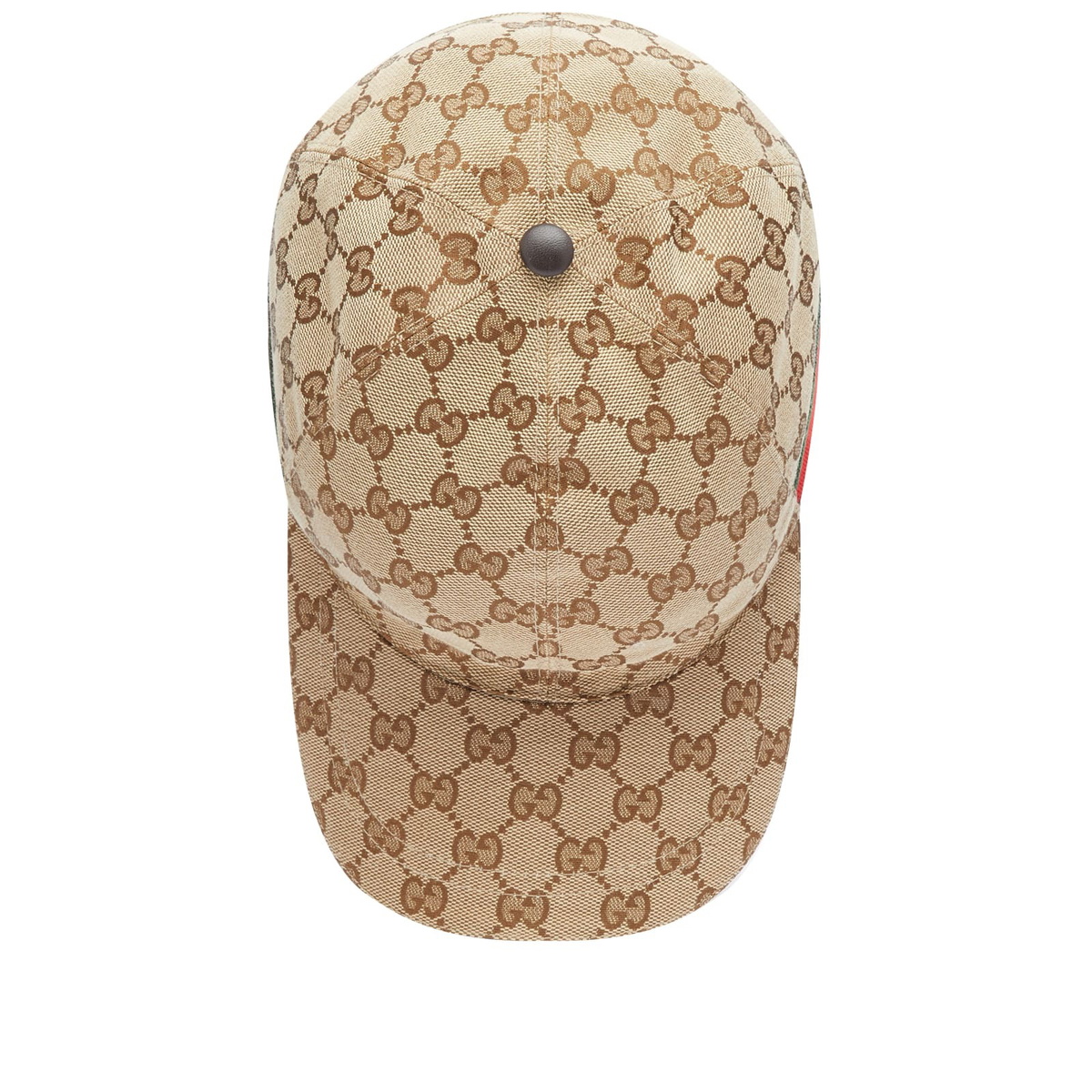 Gucci Men's Patch Logo Jacquard Baseball Cap in Beige Gucci