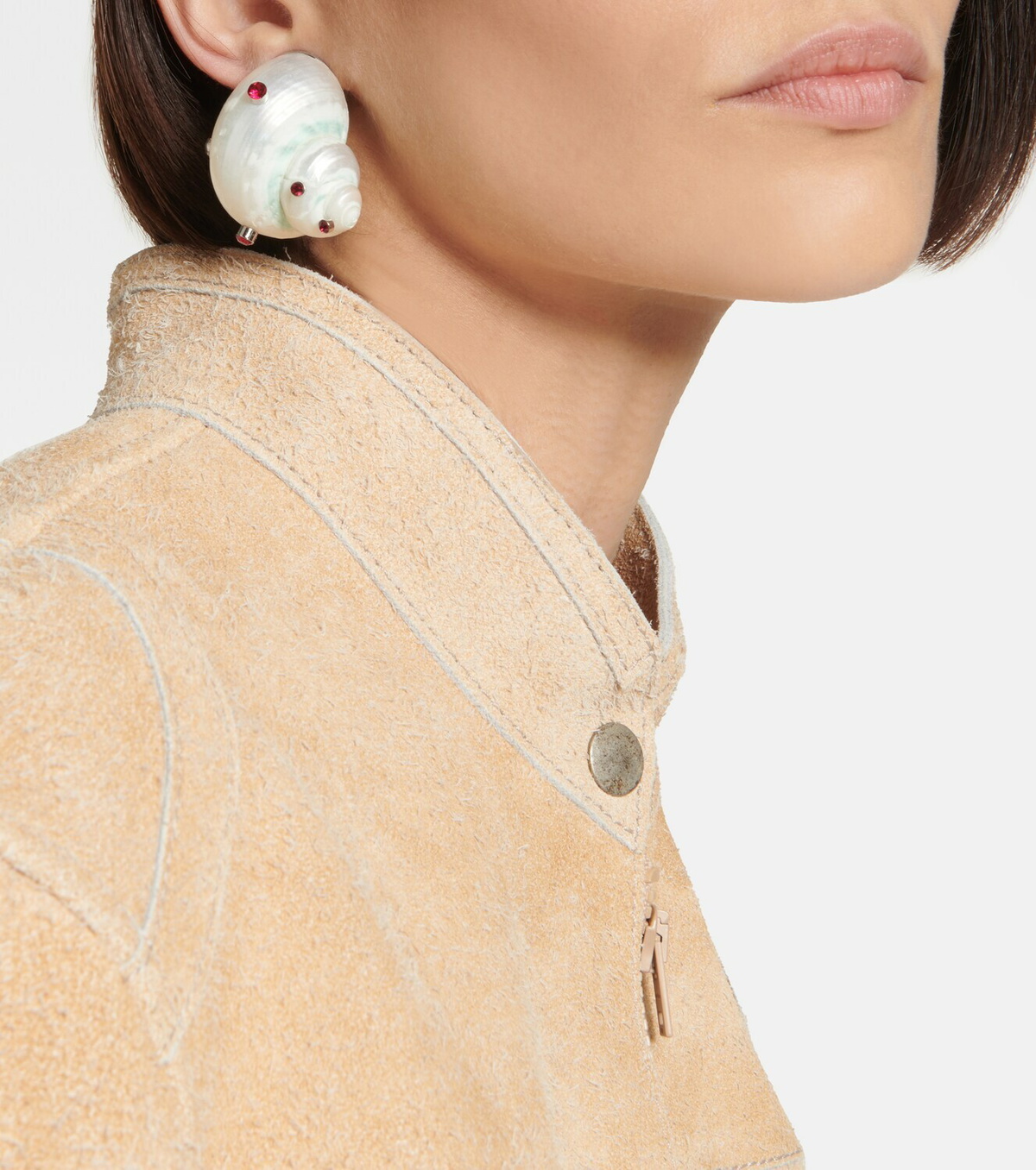 Acne Studios - Embellished shell earring Acne Studios