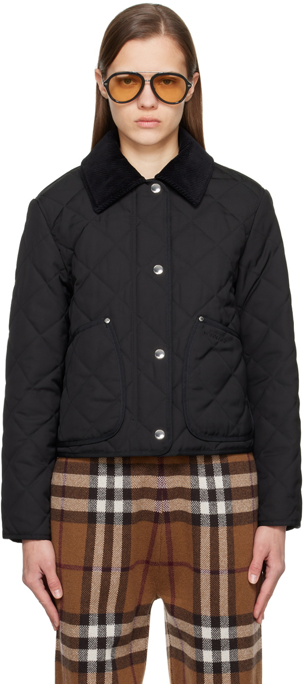 Burberry Black Quilted Jacket Burberry