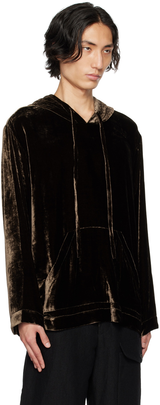 UMA WANG Brown Taveon Hoodie Uma Wang
