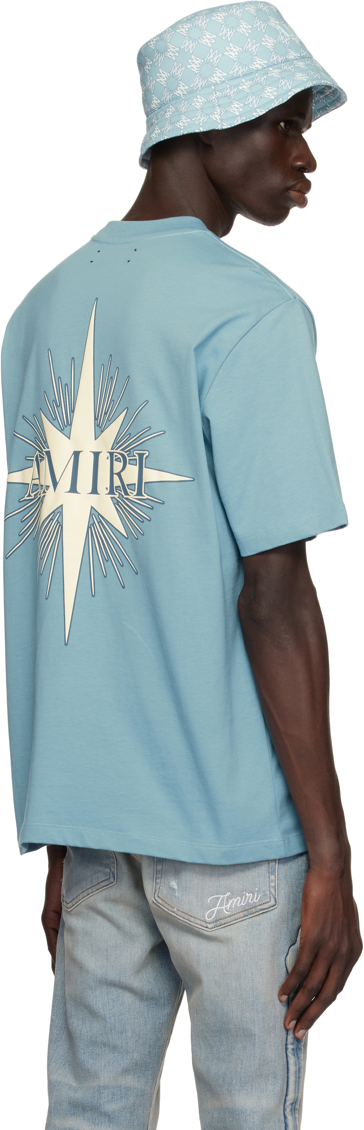 AMIRI Blue 'Amiri' Starburst T-shirt Amiri
