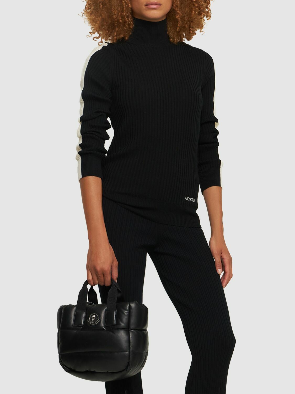 MONCLER - Mini Caradoc Quilted Leather Bag Moncler