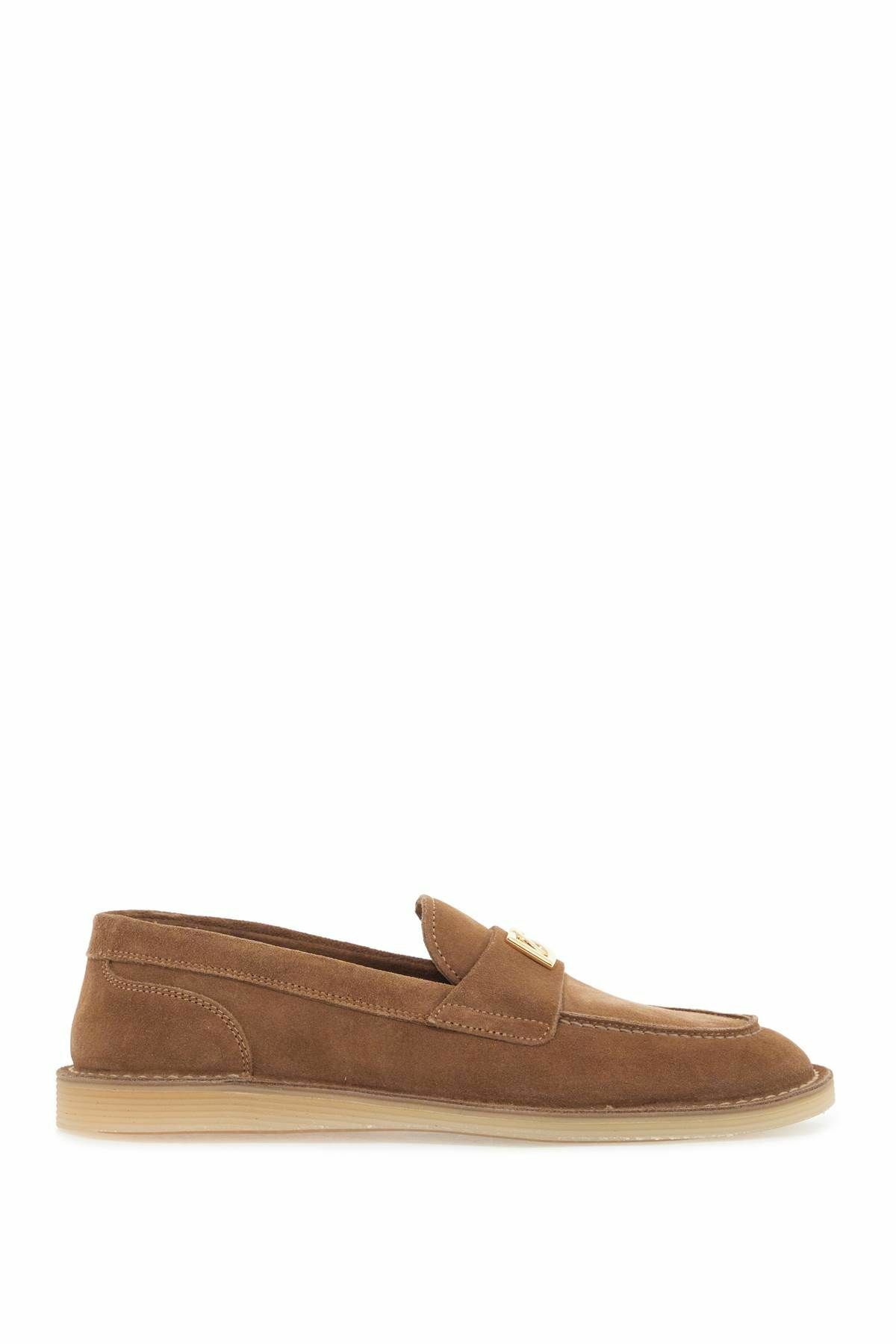 DOLCE & GABBANA suede leather moccas Brown Dolce & Gabbana