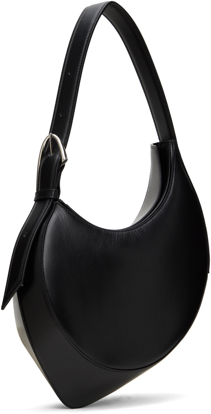Mugler Black Small Spiral Curve Bag Mugler