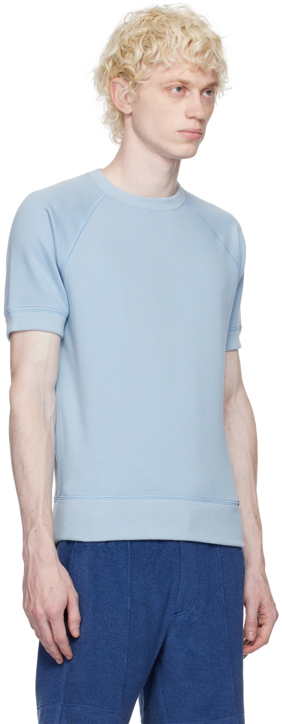 TOM FORD Blue Raglan T-Shirt TOM FORD