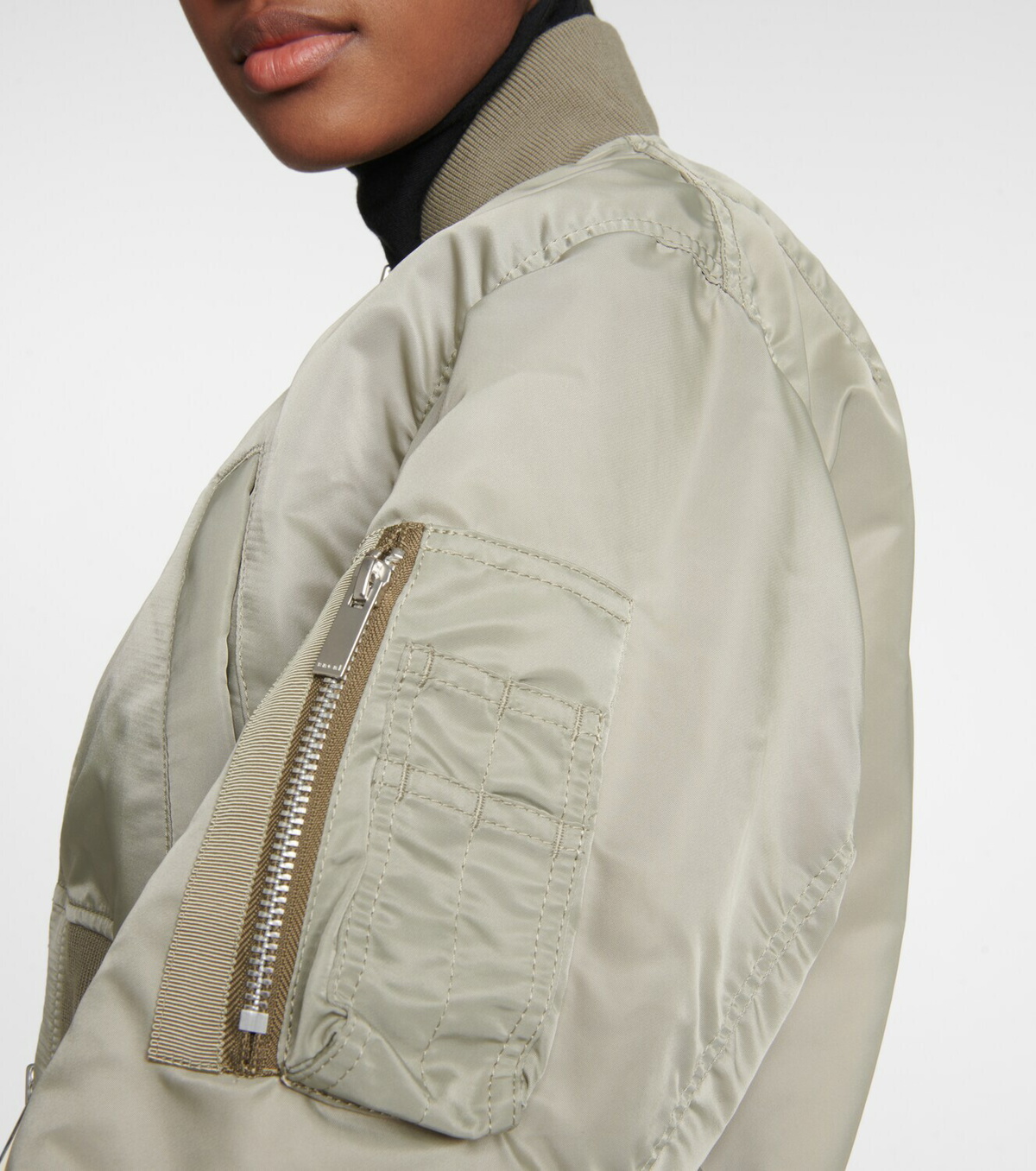 Sacai - Satin varsity jacket Sacai