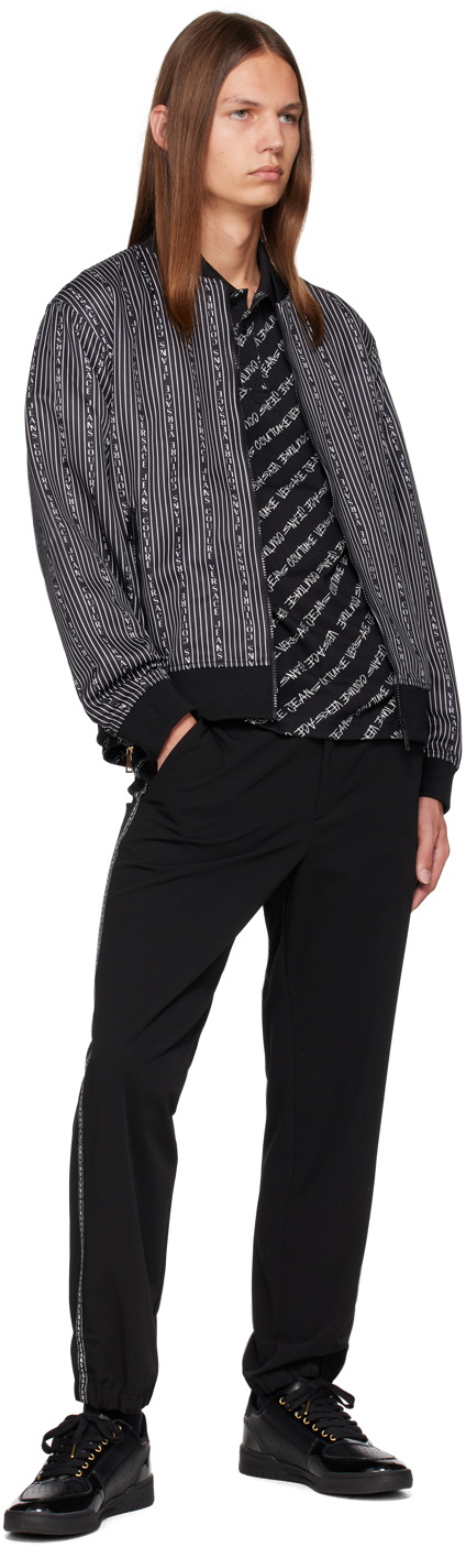 Versace Jeans Couture Black Stripe Jacket Versace