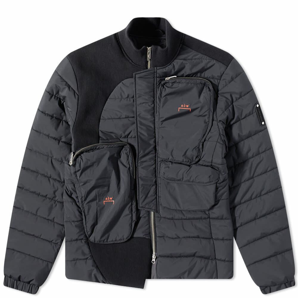 A-COLD-WALL* Men's Asymmetric Padded Jacket in Black A-Cold-Wall*