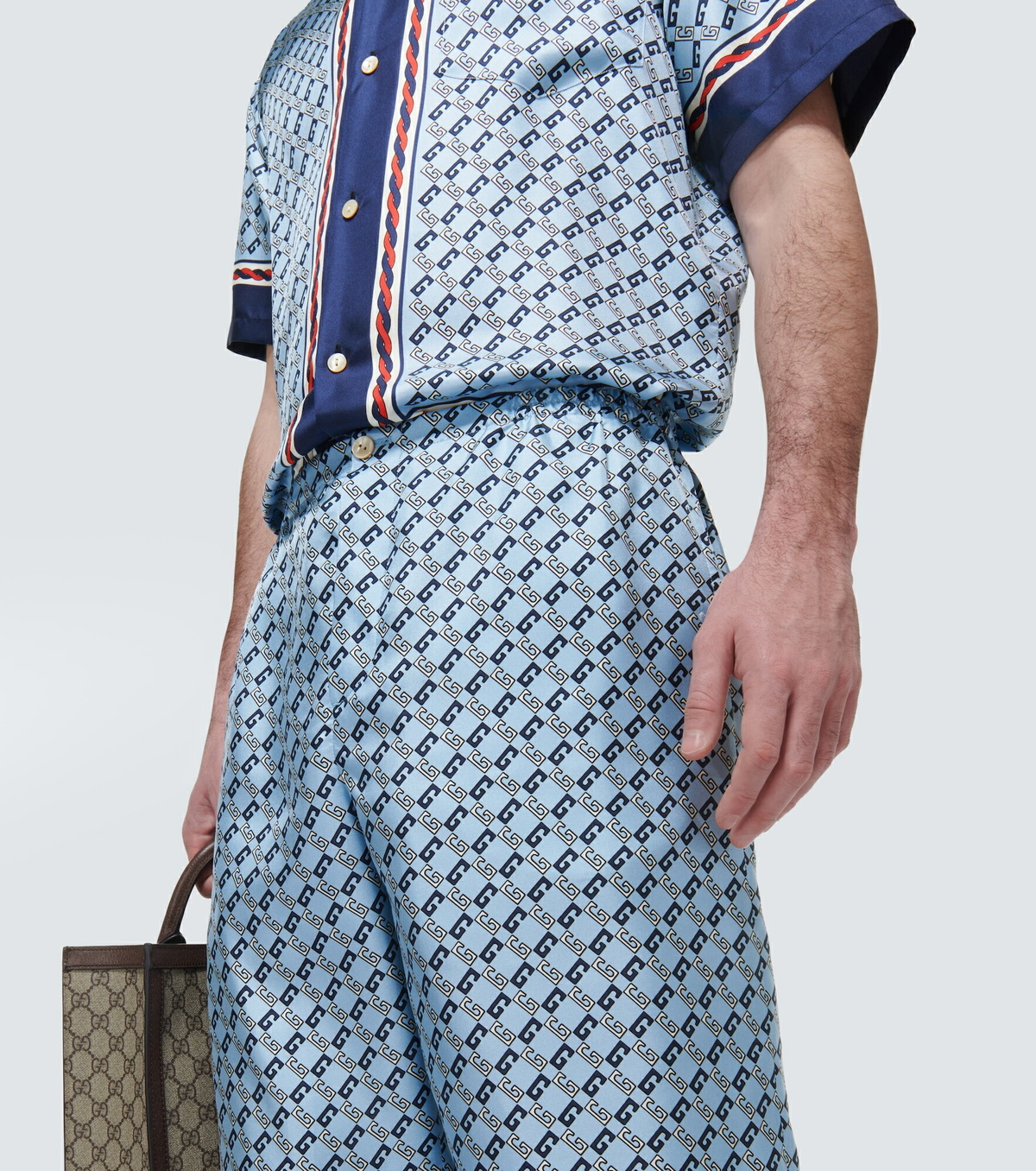 Gucci - Logo silk shorts Gucci