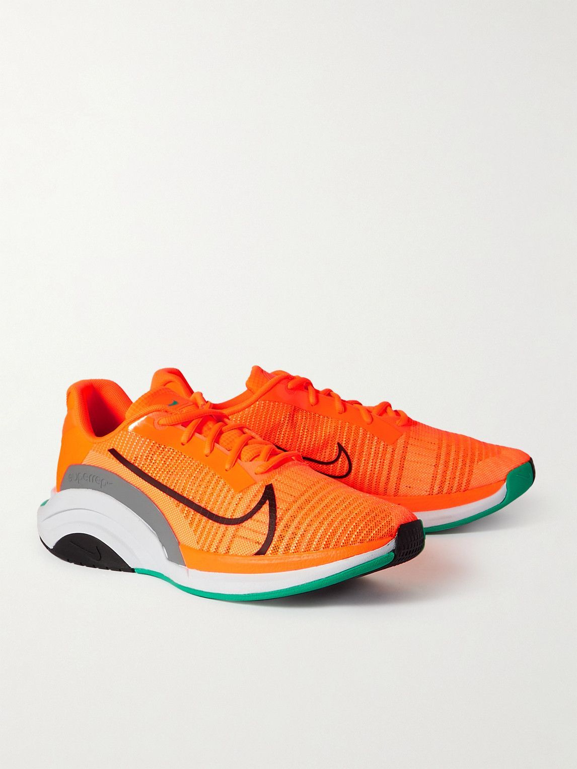 Nike Training - ZoomX SuperRep Surge Mesh and Rubber Sneakers - Orange ...