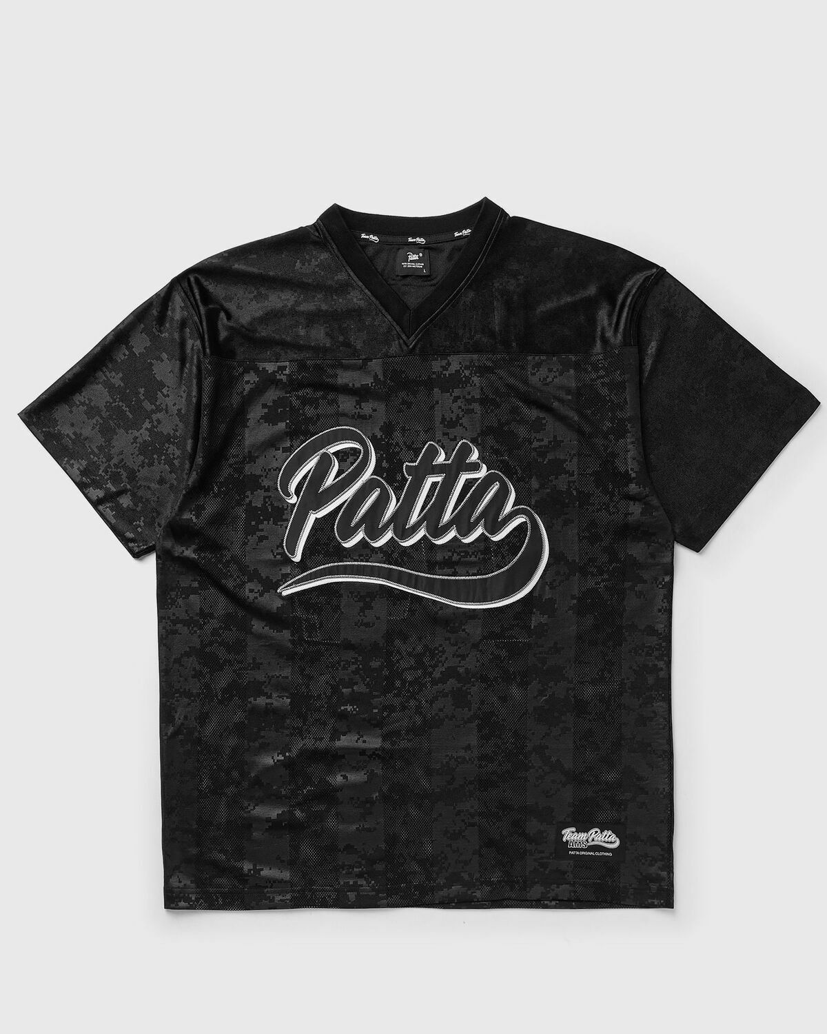 Patta Patta Digi Lobi Mesh Football Jersey Black Jerseys Patta