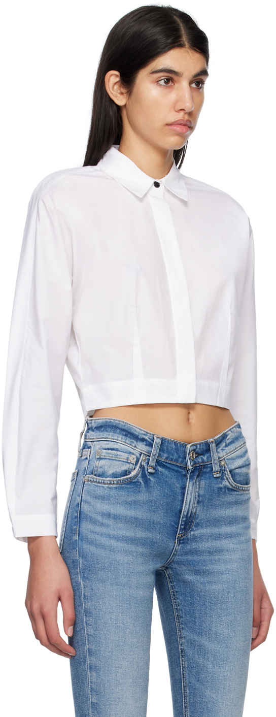 rag & bone White Morgan Shirt Rag and Bone