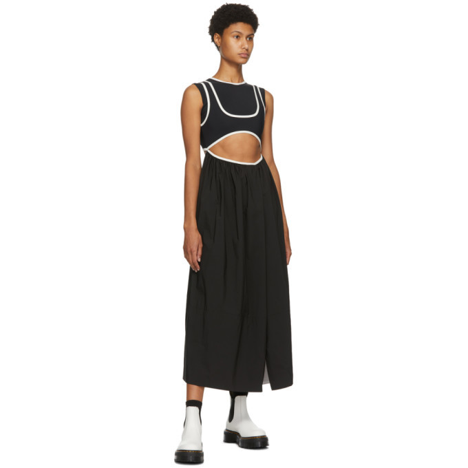 Markoo Black The Double Tank Cut-Out Dress Markoo