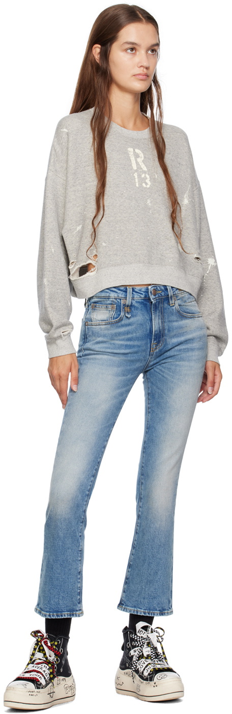 R13 Blue Kick Fit Jeans R13