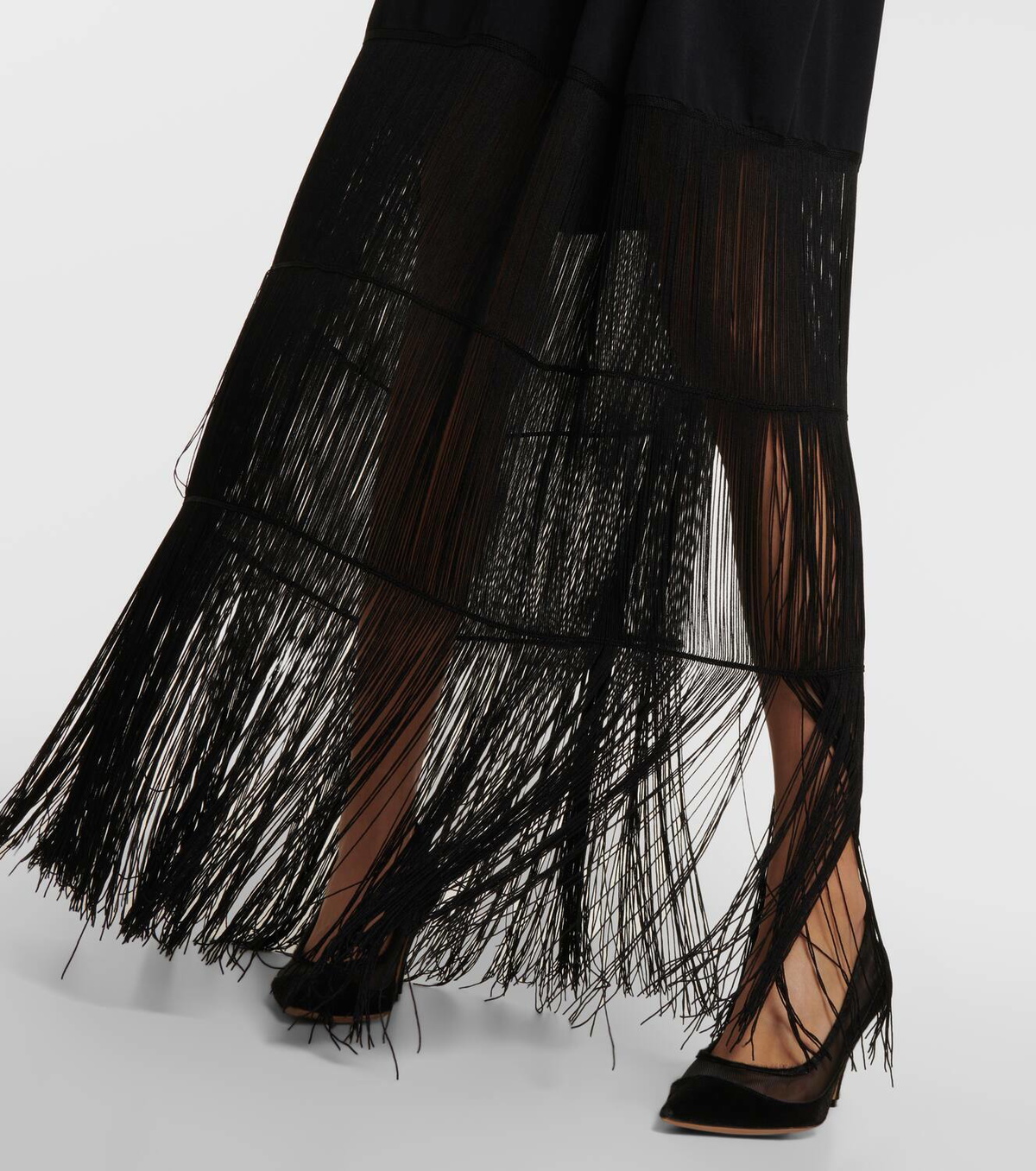 Khaite Olson fringed maxi dress Khaite