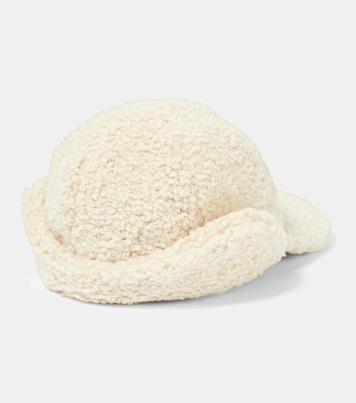Stella McCartney Faux shearling baseball cap Stella McCartney