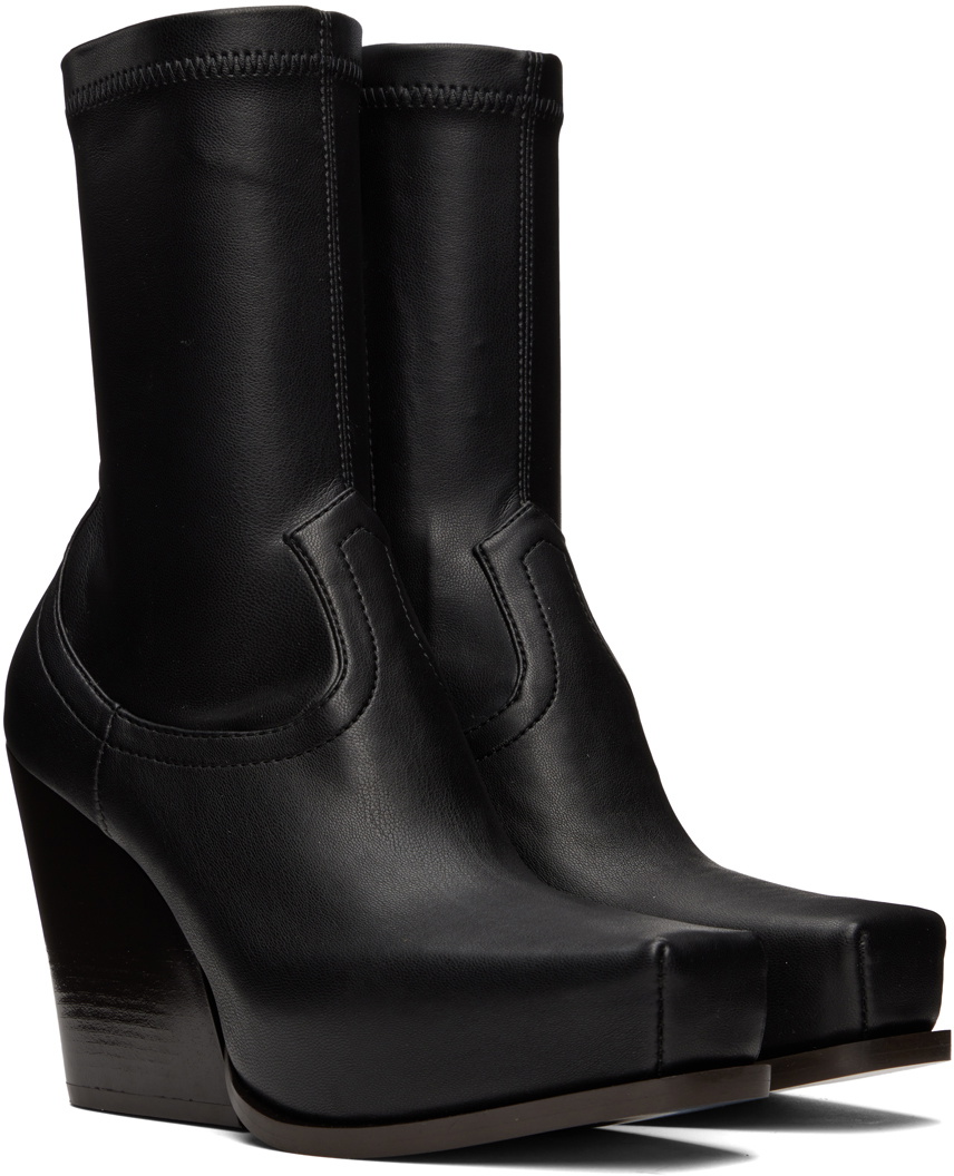 Stella McCartney Black Cowboy Ankle Boots Stella McCartney