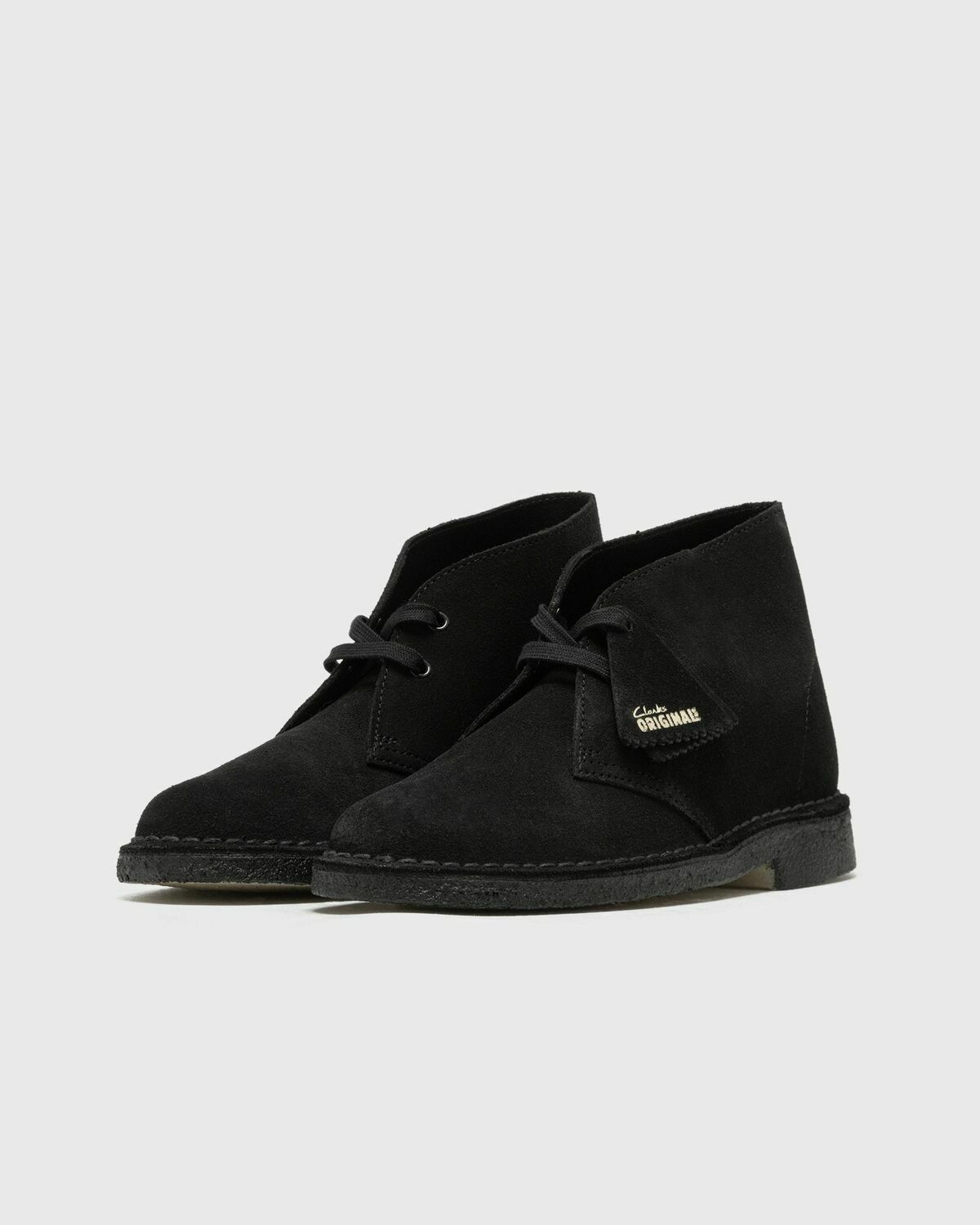 CLARKS Desert Boot. Black Women Clarks Originals