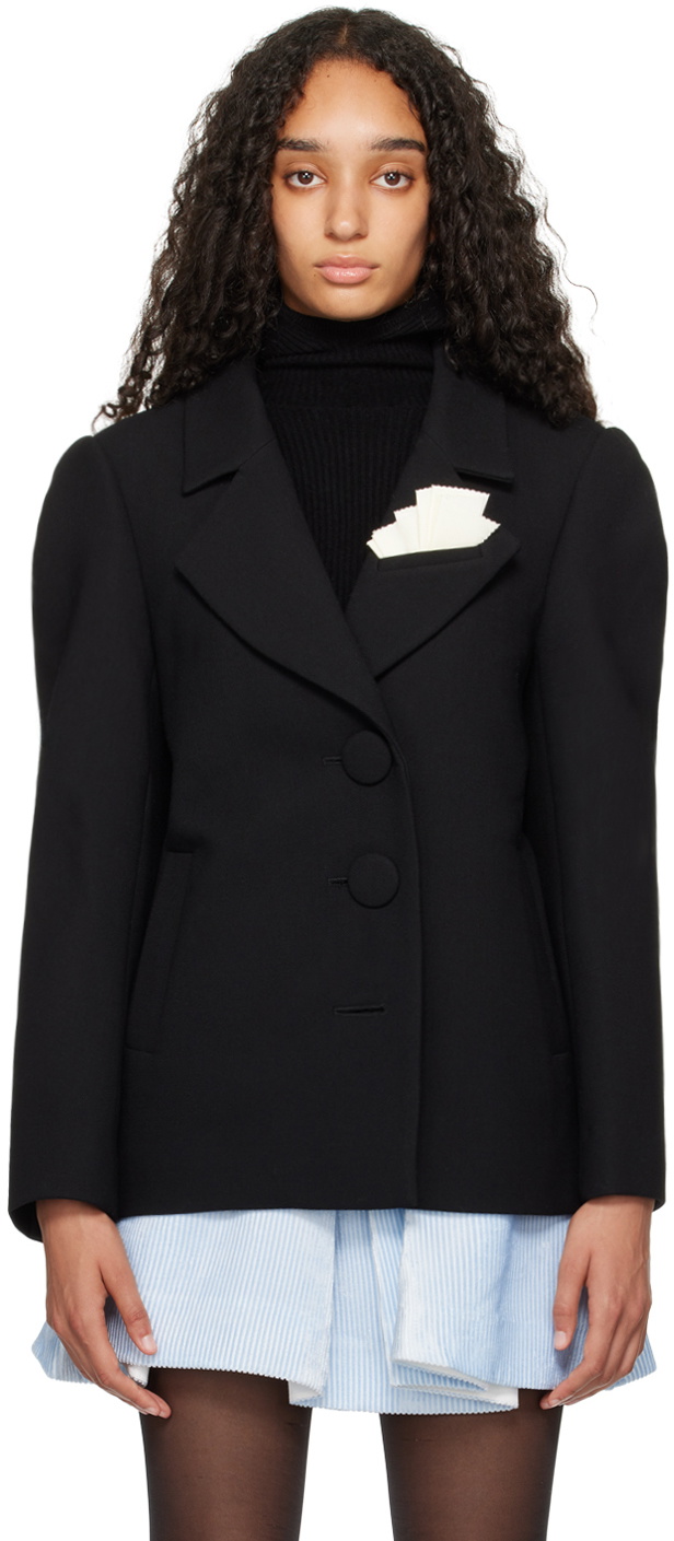 SHUSHU/TONG Black Oversized Suit Blazer Shushu/Tong