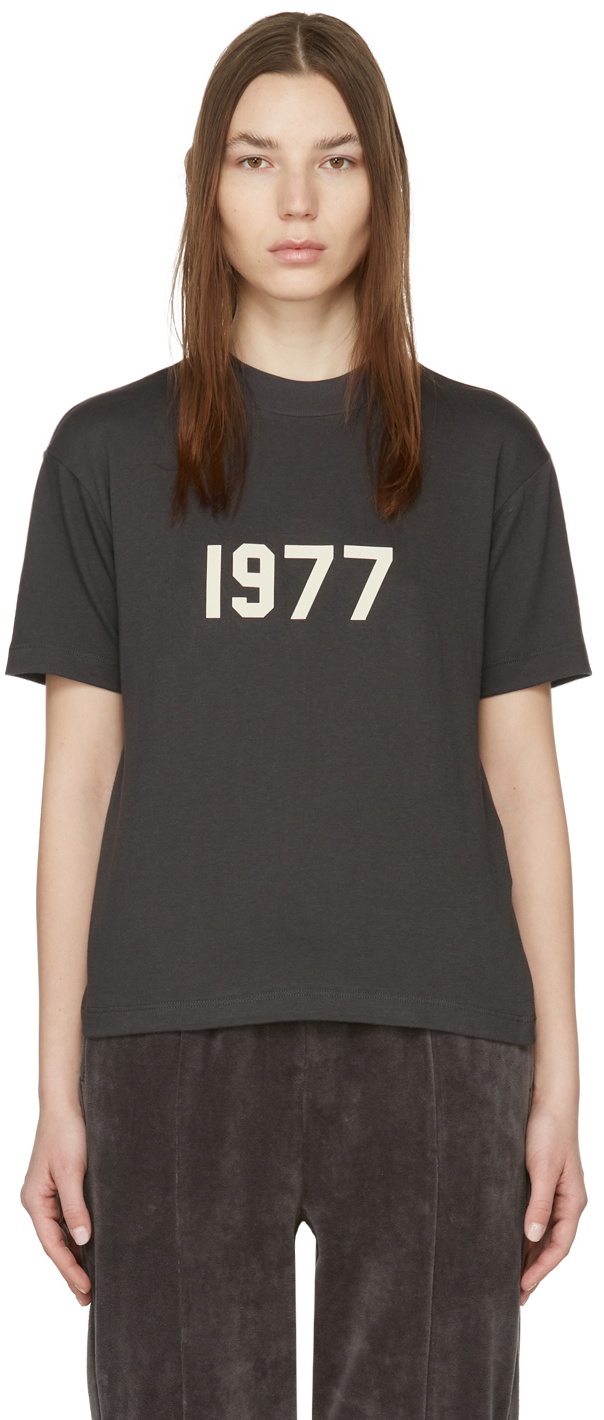 Essentials Black '1977' T-Shirt Essentials