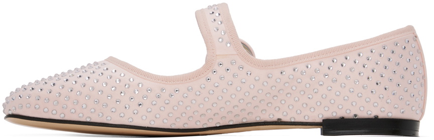 Repetto Pink Georgia Square-Toe Mary Jane Ballerina Flats Repetto