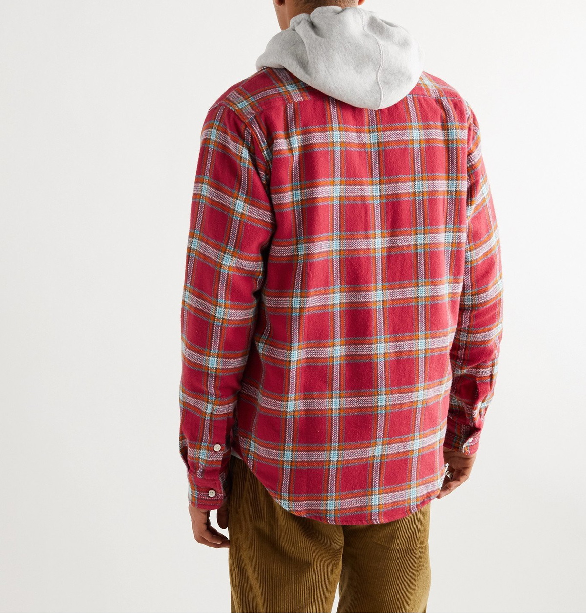 Adsum - Checked Cotton-Flannel Shirt - Red Adsum