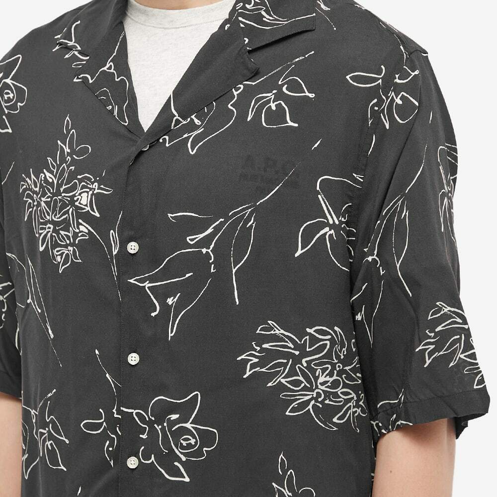 Officine Generale Men's Eren Calligraphy Print Vacation Shirt in Black ...