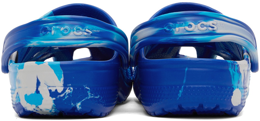 Crocs Blue Classic Marbled Clogs Crocs
