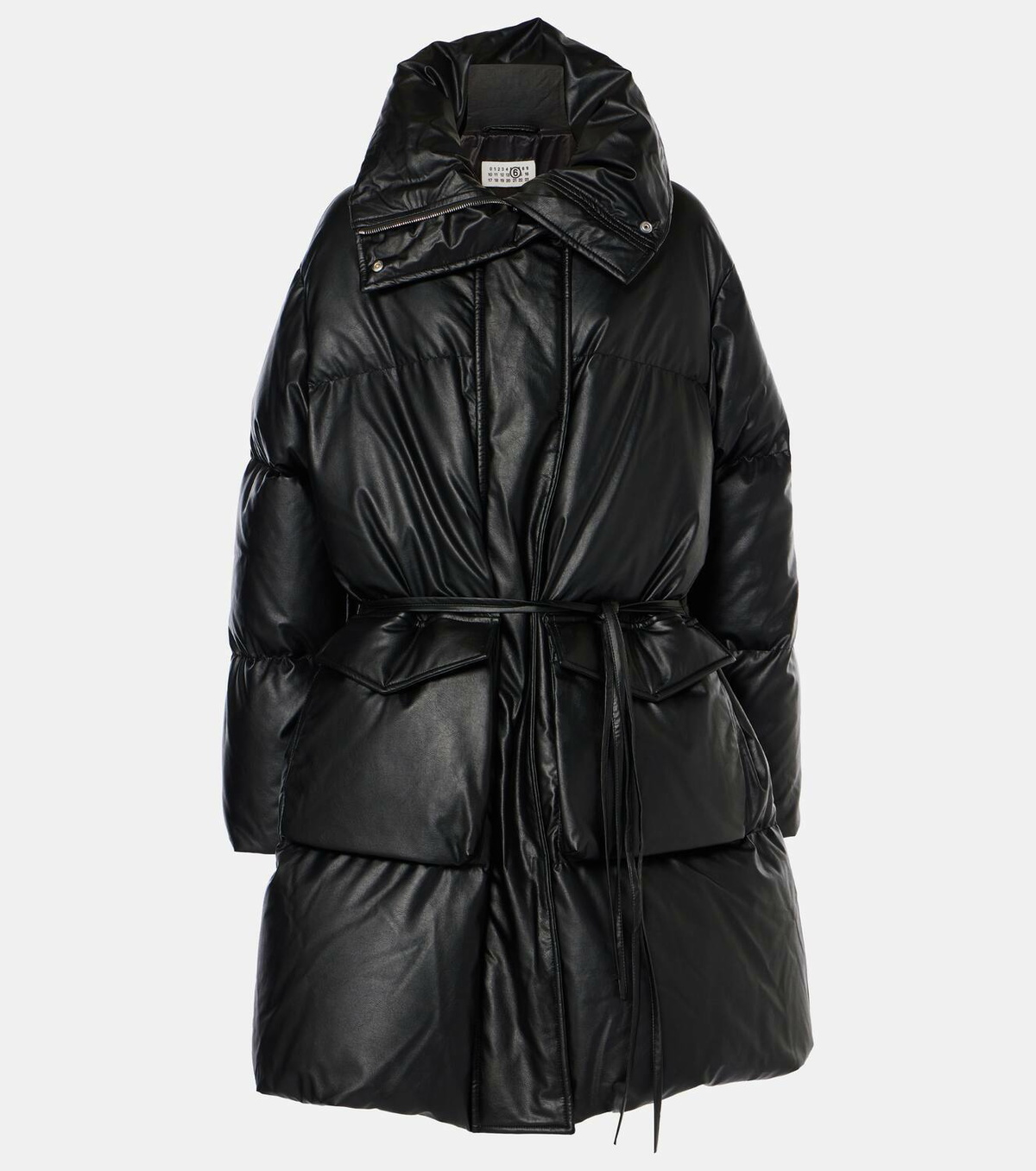 MM6 Maison Margiela Faux leather puffer coat MM6 Maison Margiela