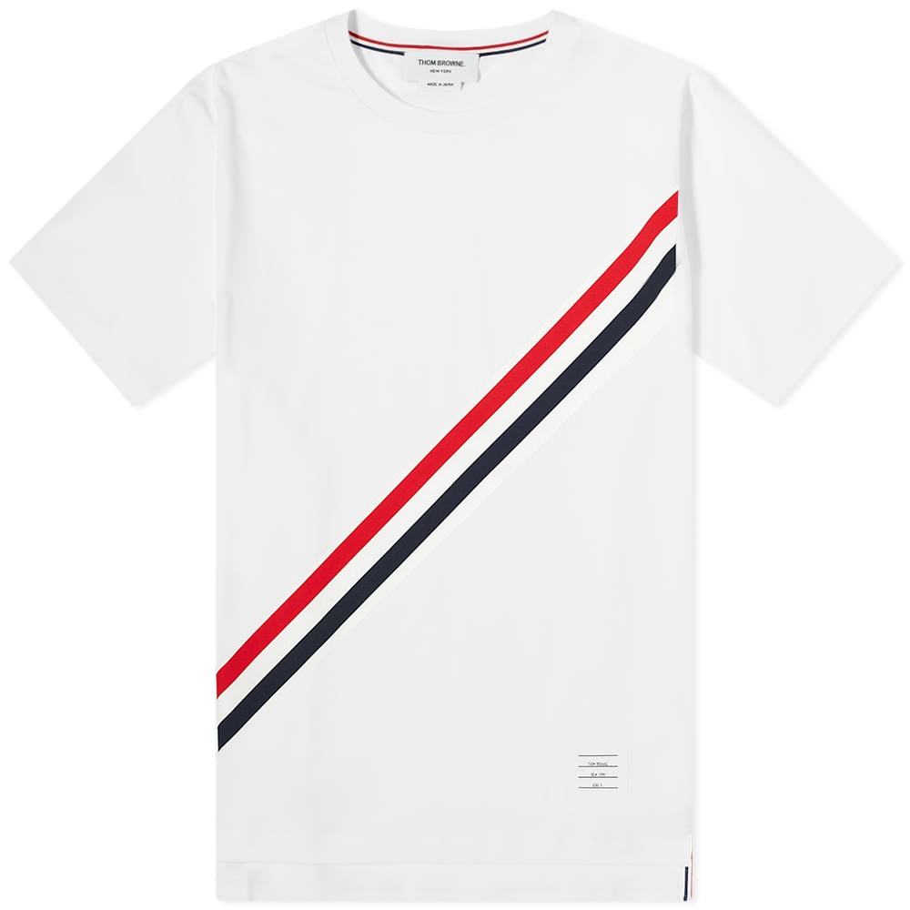Thom Browne Diagonal Stripe Tee Thom Browne