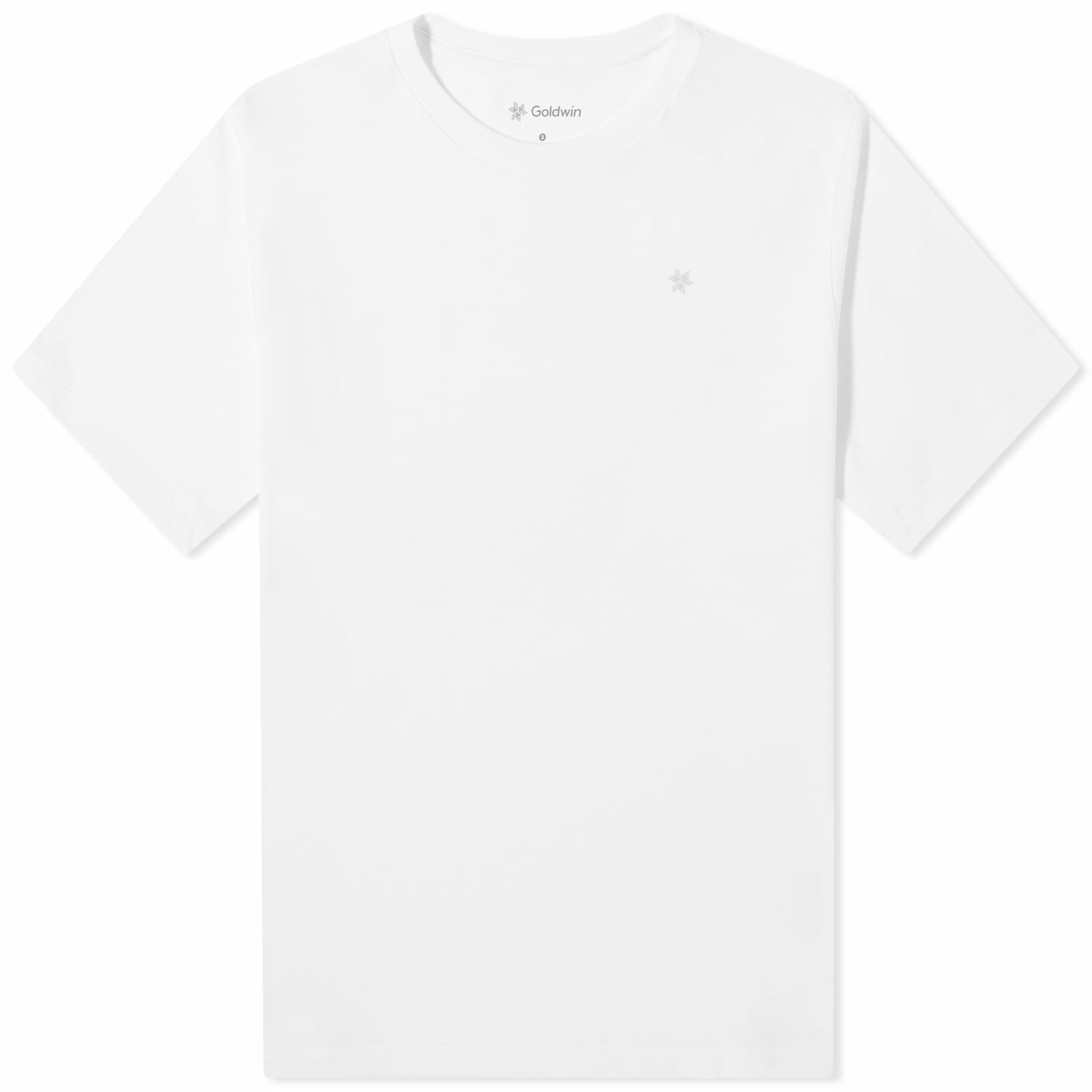 Goldwin Men's Big Logo Print T-shirt in White Goldwin